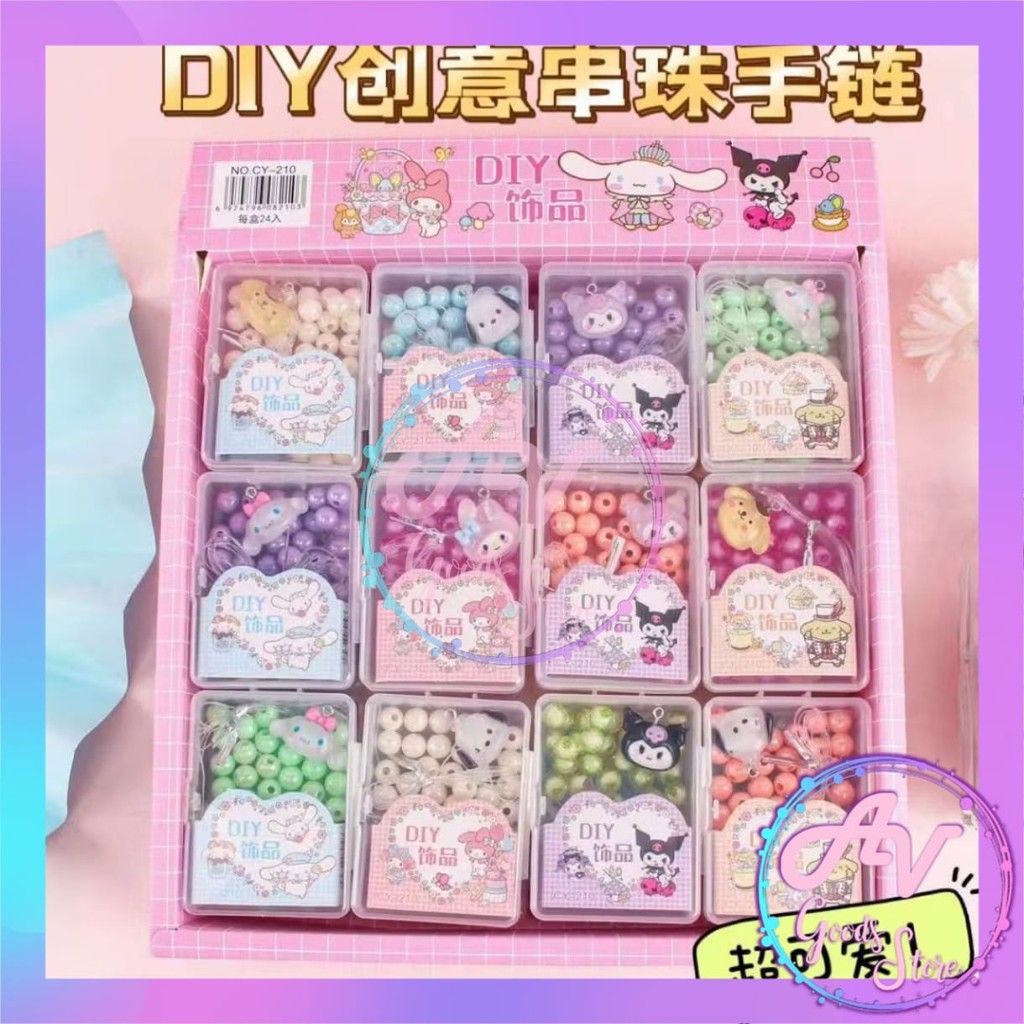 Jual Mainan Anak DIY Meronce MONTE BULAT / Merangkai Manik-Manik Bulat ...