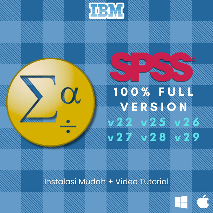 Jual SPSS 29 28 27 26 25 22 100% Full Version for Windows & Macbook Data Analysis Statistics ...