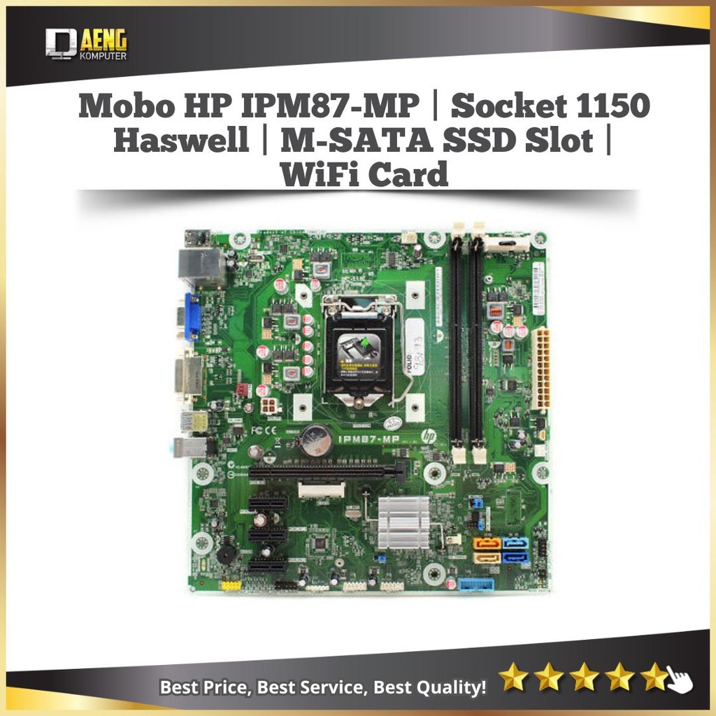 Jual Motherboard PC Brand Merk HP Socket 1150 Haswell Seri HP IPM87 ...