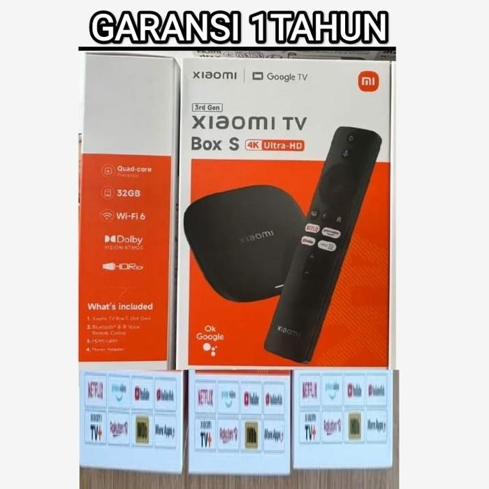 Jual xiomi mi tv box s 4k 3rd gen 3 android tv box | Shopee Indonesia