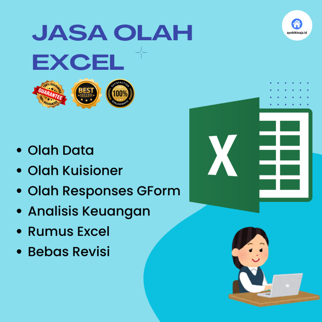 Jual OLAH DATA EXCEL | TUGAS EXCEL | RUMUS EXCEL CEPAT | Shopee Indonesia
