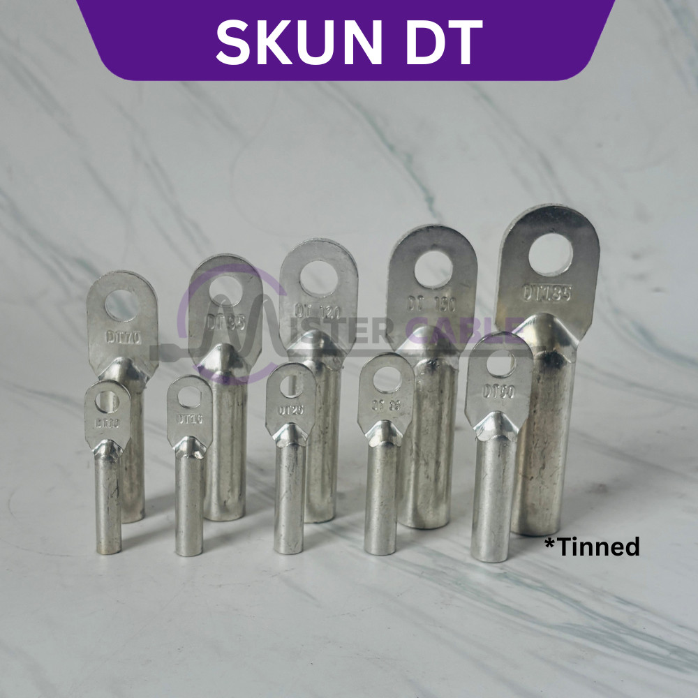 Jual Skun DT Tembaga Tinned Konektor Kabel Listrik Cable Lugs Scun Copper 10 16 25 35 50 70 95 ...