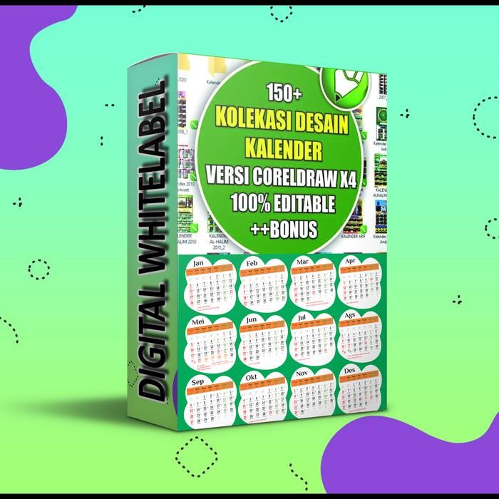 Jual 150 Template Kalender Eksklusif Siap Pakai - CDR | Shopee Indonesia