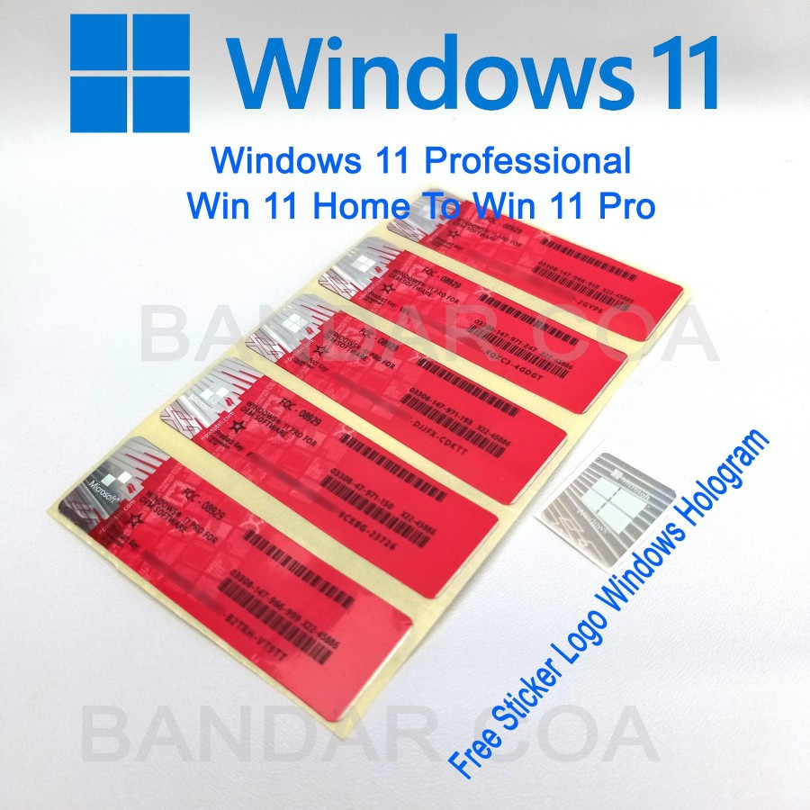 Jual Stiker COA Win 11 Pro | Shopee Indonesia
