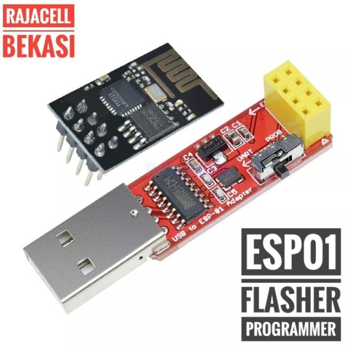 Jual AMD99 ESP01 Flasher Tools Programmer Adapter ESP-01 USB to Serial ...