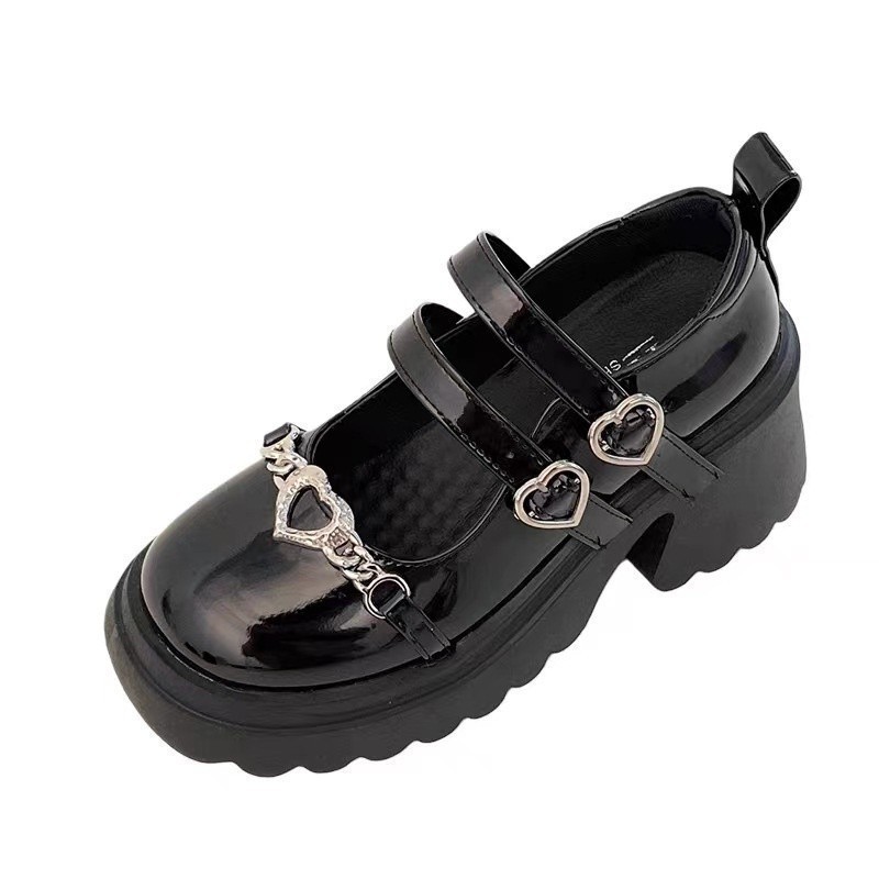 Jual J&Y JOY & YOUNG Sepatu Wanita Heels Hak K07 LOAFER LOVE heel 8,5 ...