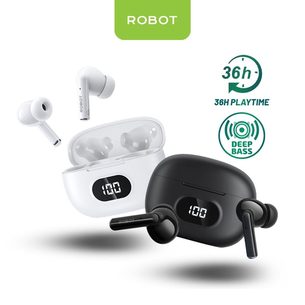 Jual Robot T70 Wireless Earphone Airbuds Original TWS Deep Bass ...
