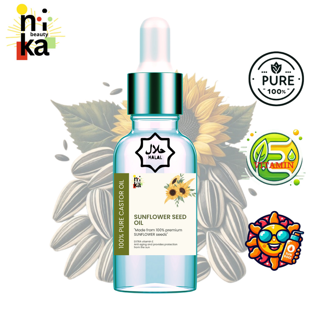 Jual Sunflower Oil Nika Anti Jerawat extra Vitamin E minyak biji bunga ...
