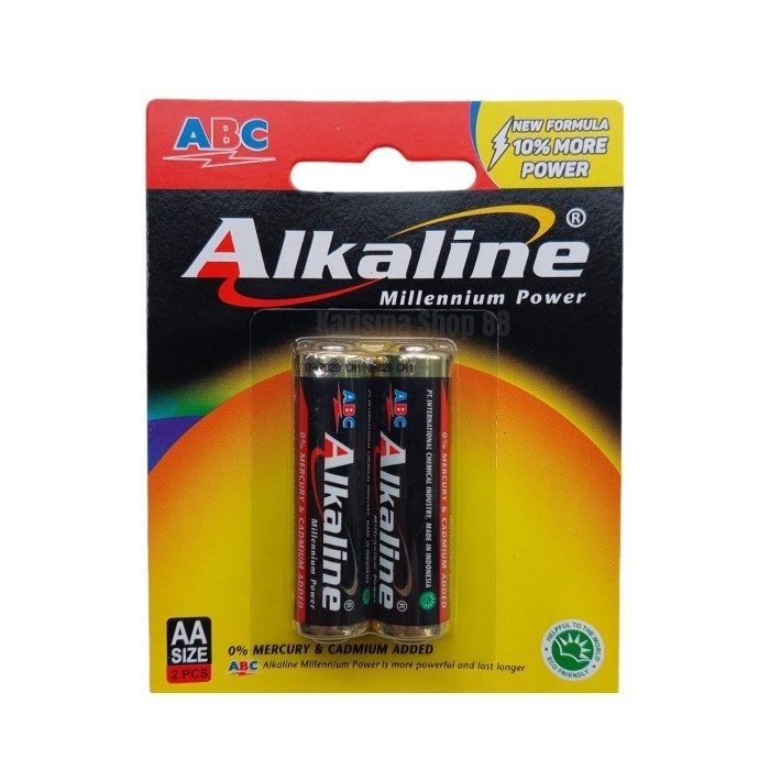 Jual Baterai Alkaline ABC AA / A2 Original - 1 set isi 2 pcs | Shopee ...