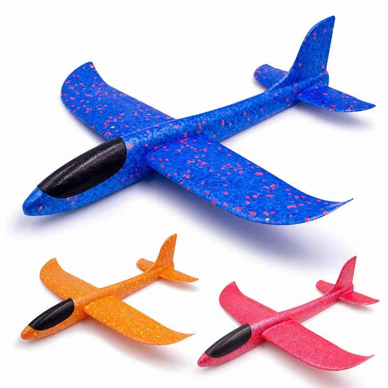 Jual Large Foam Plane Glider Hand Throw Airplane Inertial EPP Bubble ...