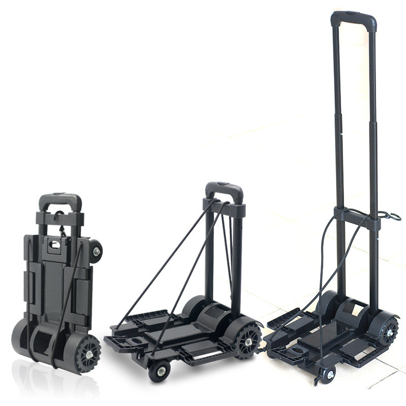 Jual Portable Shopping Cart Folding Hand Truck Luggage Trolley with ...