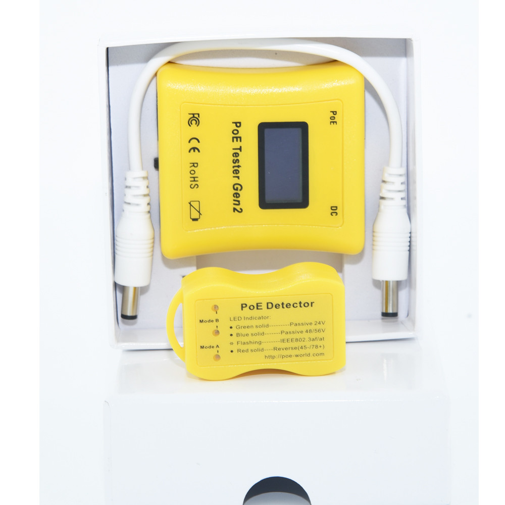 Jual Identify PoE type PoE Tester display shows Volts, Amps and Watts ...