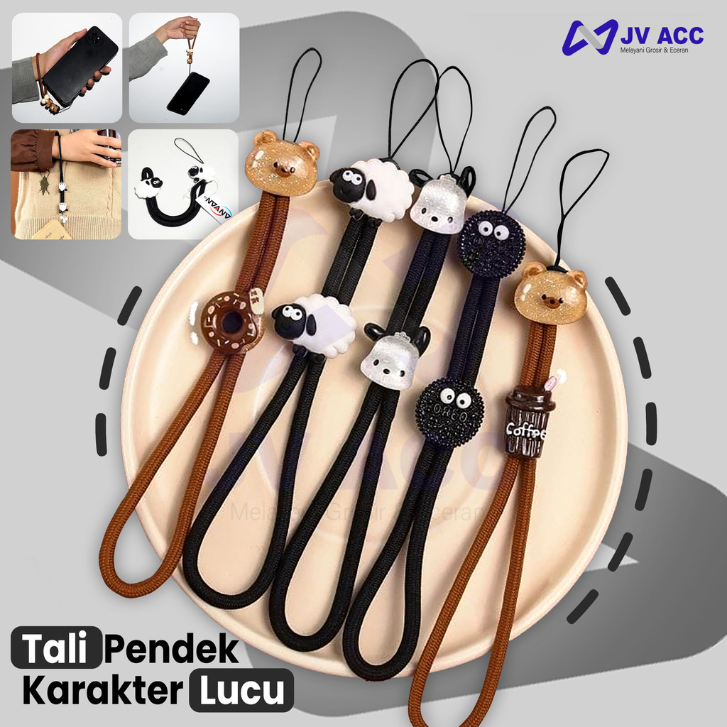 Jual NANVAN NVN-TL13 HAND TALI GANTUNGAN HP PENDEK DITANGAN KARAKTER ...