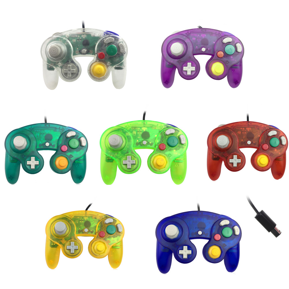 Jual Transparent color for GameCube For NGC gamepad One Button Wired ...