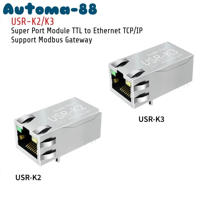 Jual GAE99 Super Port USR-K2-K3 Module TTL to Embedded Ethernet TCP/IP Modbus - USR-K3 | Shopee ...