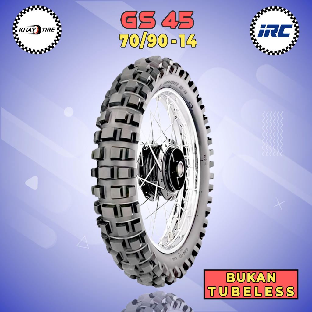Jual Ban Motor Trail Matic IRC GS45 70/90 Ring 14 Bukan Tubeless ...