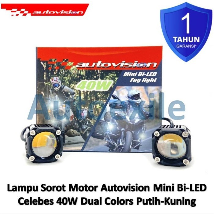 Jual Mini Projie BiLED Autovision Celebes 40W Putih Kuning Lampu Motor ...