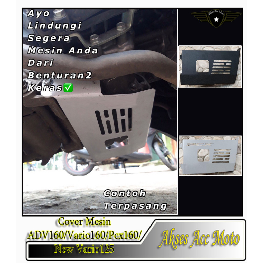 Jual ENGINE GUARD COVER PELINDUNG BAWAH MESIN ADV 160 PCX 160 VARIO 160 MOTOR | Shopee Indonesia