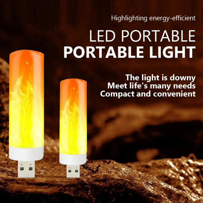 Jual Lampu LED USB Flame Effect 5V 0.5W 5736 Chip 250 Lumens 1500K ...