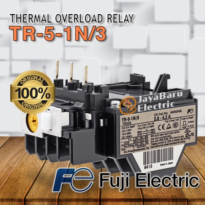 Jual Thermal Overload Relay Fuji TR-5-1N/3 TR51N TR5-1N | Shopee Indonesia