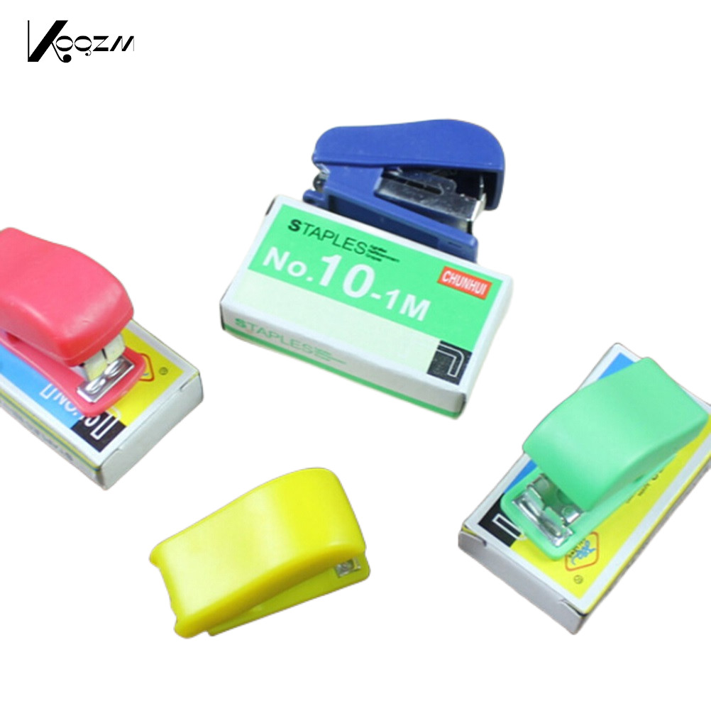 Jual 1pcs Mini Stapler Set Staples Paper Binder Stationery Office ...