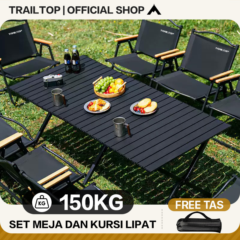 Jual TrailTop Meja Kursi Lipat Outdoor Kuat Dan Tahan Lama Meja Lipat ...