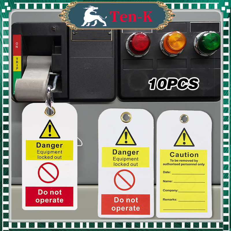 Jual 10pcs Tag Out Loto Pvc / Loto Tag Safety Padlocks Lockout / Danger ...