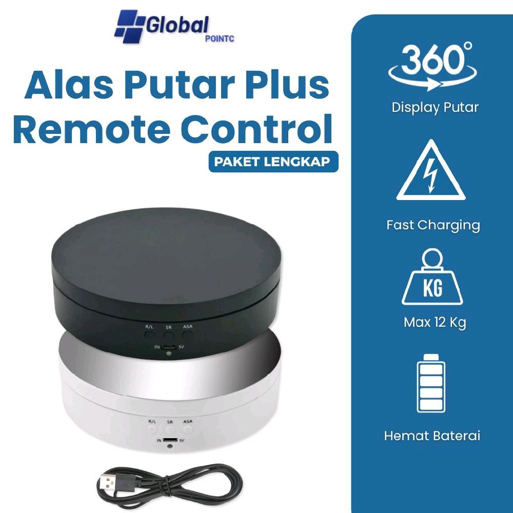 Jual Alas Putar Fotografi 360 Derajat - Turntable Display Produk ...
