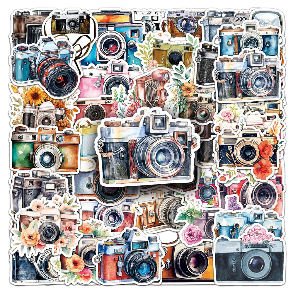 Jual 10/30/50pcs Cute Camera Cartoon Stickers Aesthetic Decals Laptop ...