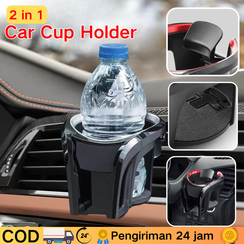Jual 【COD】Universal Cup Holder Mobil 2-in-1 Botol Minuman Mobil Car Air ...