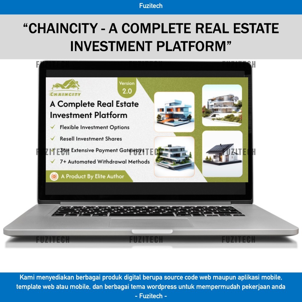 Jual SOURCE CODE APLIKASI WEB CHAINCITY - A COMPLETE REAL ESTATE INVESTMENT PLATFORM D250 ...