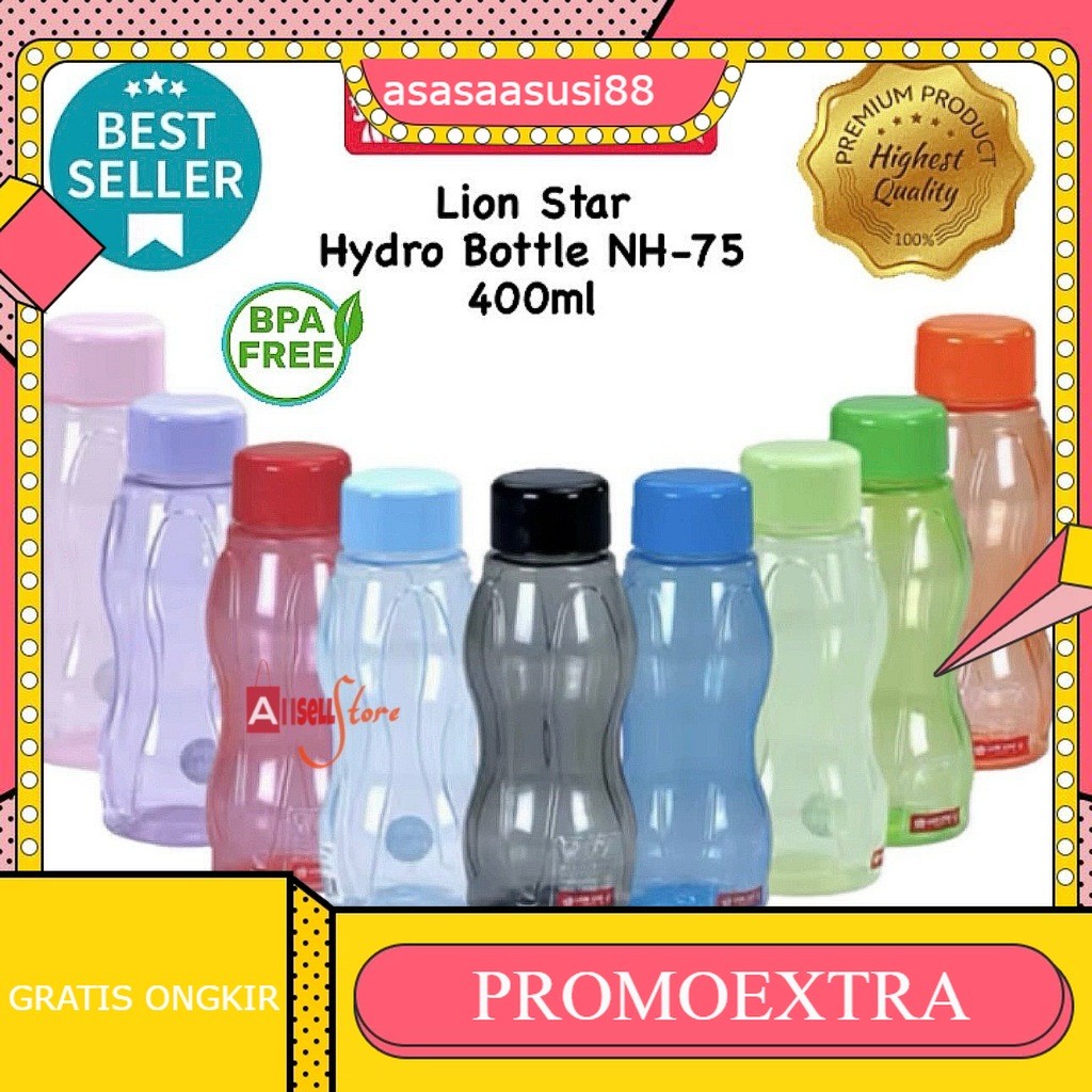 Jual Hydro Botol Minum Bottle 400 ml NH-75 Botol air botol plastik ...