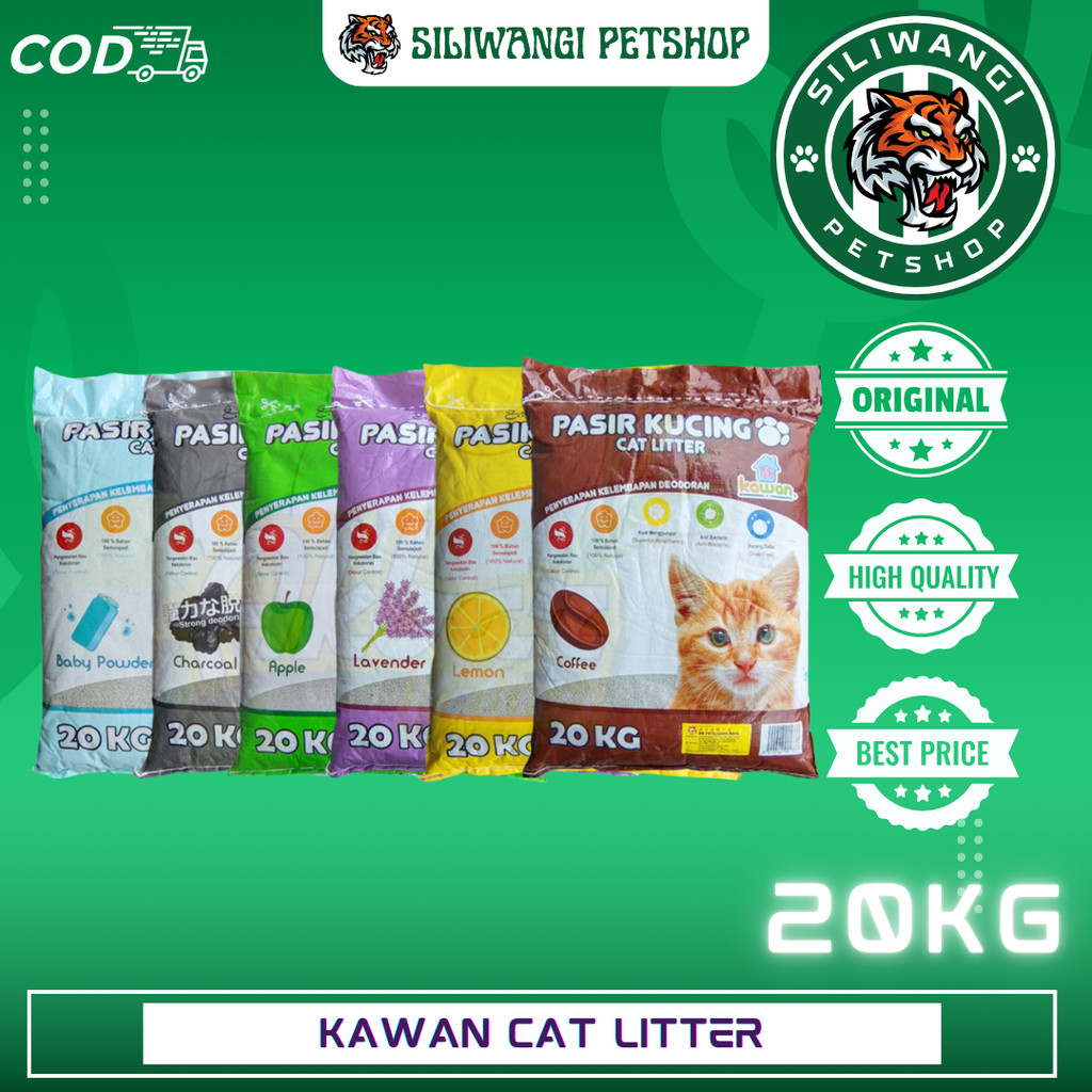 Jual Pasir Kucing KAWAN 20kg - Kawan Cat Litter - Pasir Kucing Wangi ...