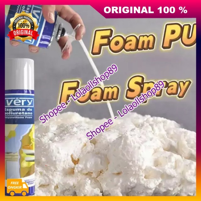 Jual Virra PU Foam Sealant Spray New Packaging Busa Polyurethane Foam ...