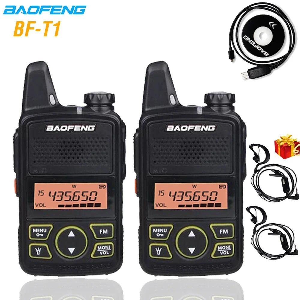Jual Baofeng BF-T1 Mini Walkie Talkie UHF Handheld Two-way Radio bft1 ...
