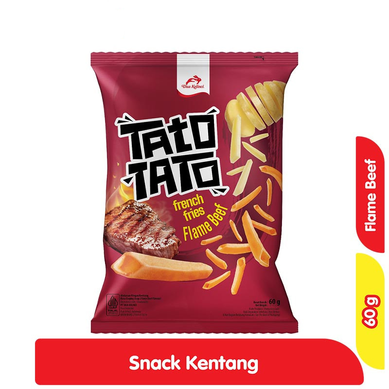 Jual TATO TATO F.FRIES FLAME BEEF 60GR | Shopee Indonesia