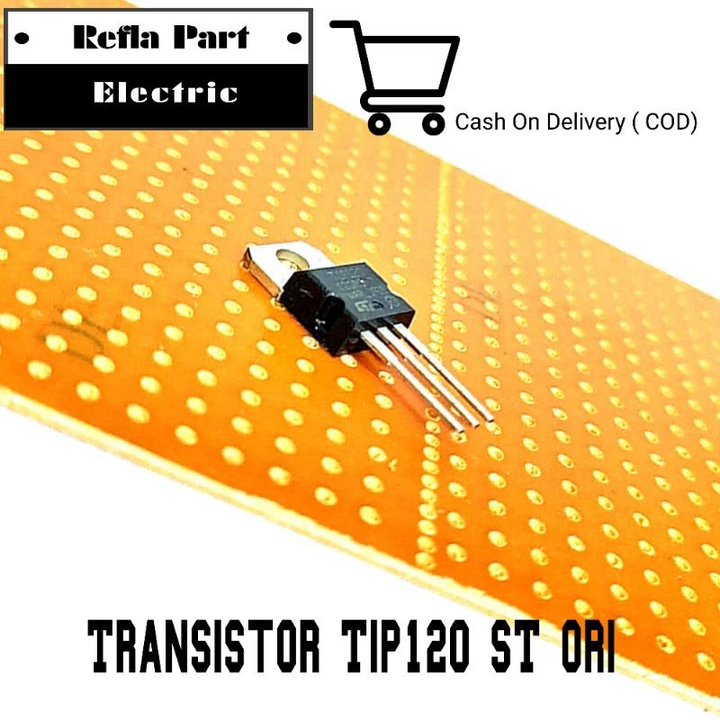 Jual TIP120 Darlington Transistor TO-220 NPN ST Arduino Supply DIP IC ...
