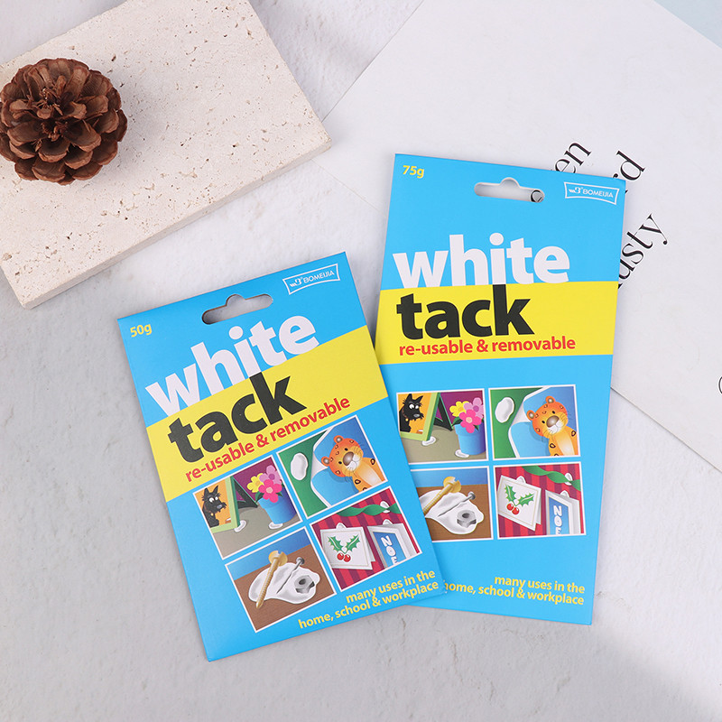 Jual 50/75G White Tack Reusable Adhesive Putty Sticky Tack Non-Toxic ...