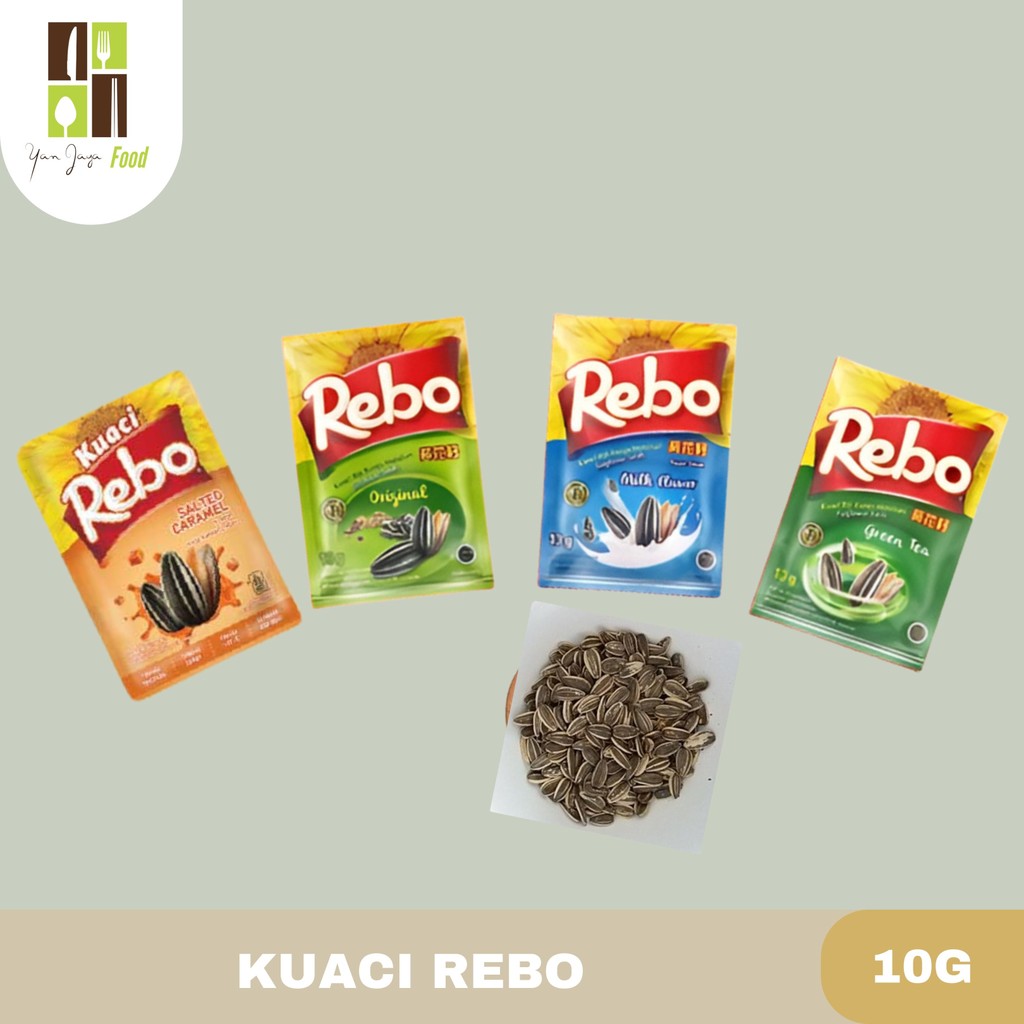 Jual Kuaci Rebo Sachet Rasa Original / Milk Flavour / Green Tea ...