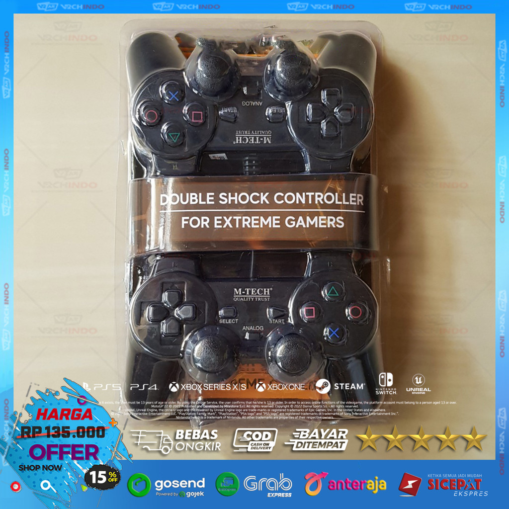 Jual M-Tech Dual Gamepad / Double Stick / JOYSTICK / Stik Game for PC ...
