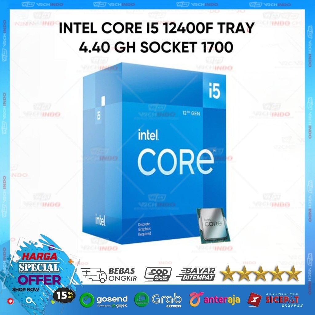 Jual Processor Intel CORE I5 12400F 4.40 GHz With BOX Socket Procesor ...