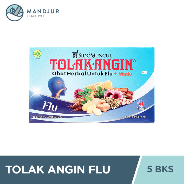 Jual Tolak Angin Flu Cair 5 Sachet - Meredakan Gejala Flu | Shopee ...