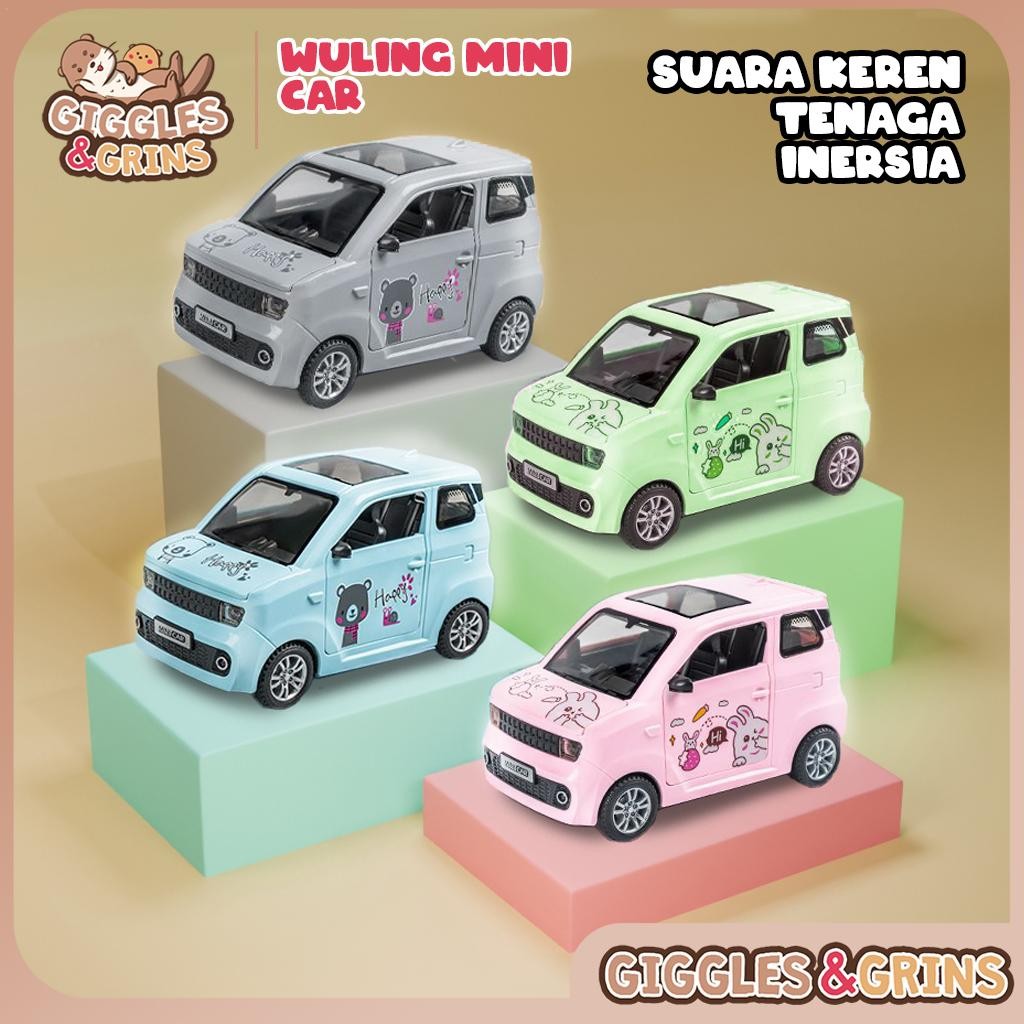 Jual Mainan Mobil Mini Wuling air EV – Elektrik dengan Lampu, Musik ...
