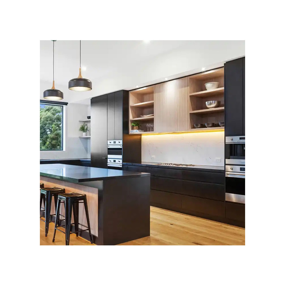 Jual Black Matt Lacquer European Style Bespoke Ready Assemble Modular ...