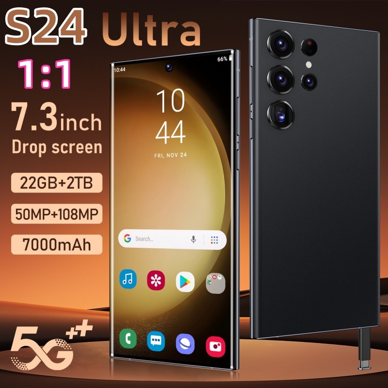 Jual S24 Ultra Mobile Phones 7.3 HD Screen SmartPhone Original 22GB+2TB ...