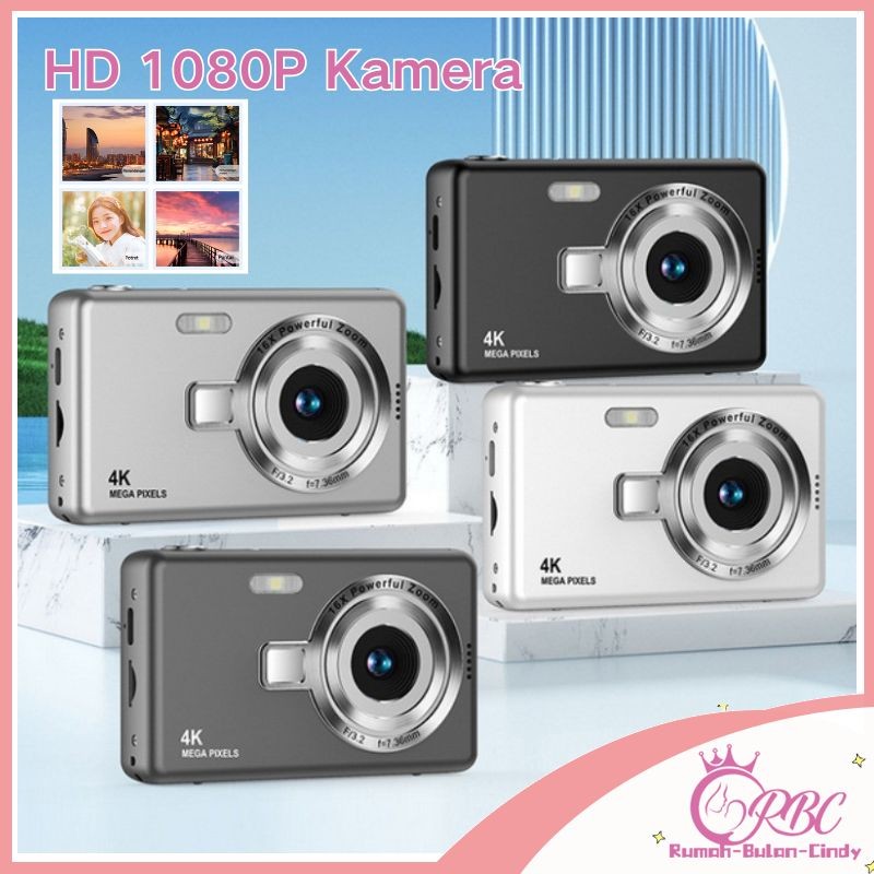 Jual [Penjual Lokal] 4K Camera Digital Digicam Kamera Pocket 48MP 1080P ...