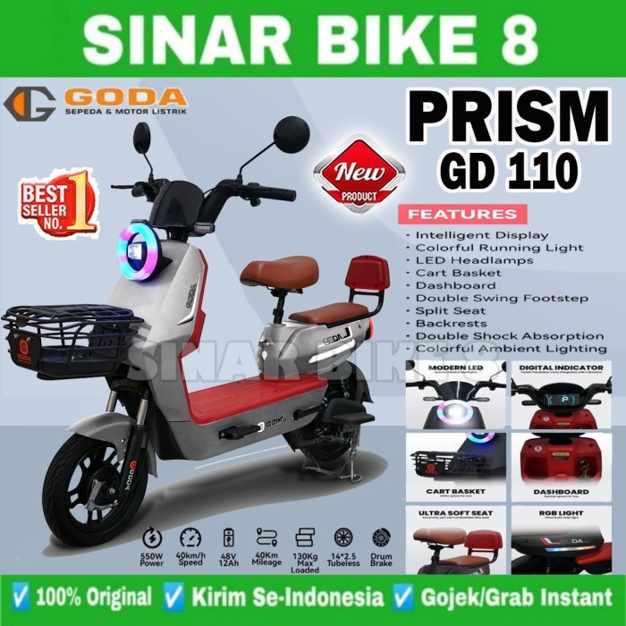 Jual Sepeda Listrik GODA PRISM GD 110 550 Watt Electric E Bike | Shopee ...
