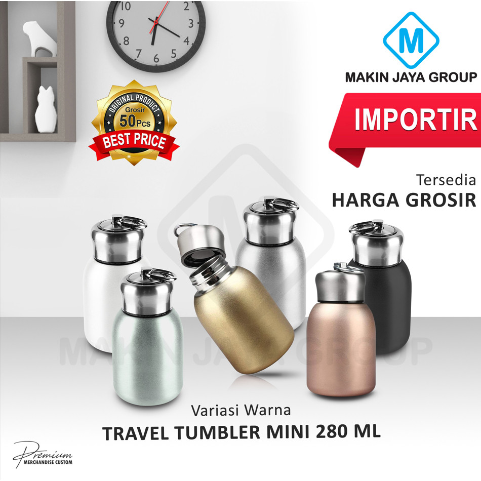 Jual TUMBLER MINI coffe 280ml botol air minum koi stainles Mug Mini ...