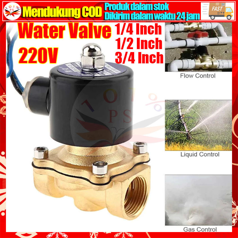 Jual DN08 Electric Selenoid Water Solenoid Valve 1/4 Inch 1/2 Inch 3/4 ...