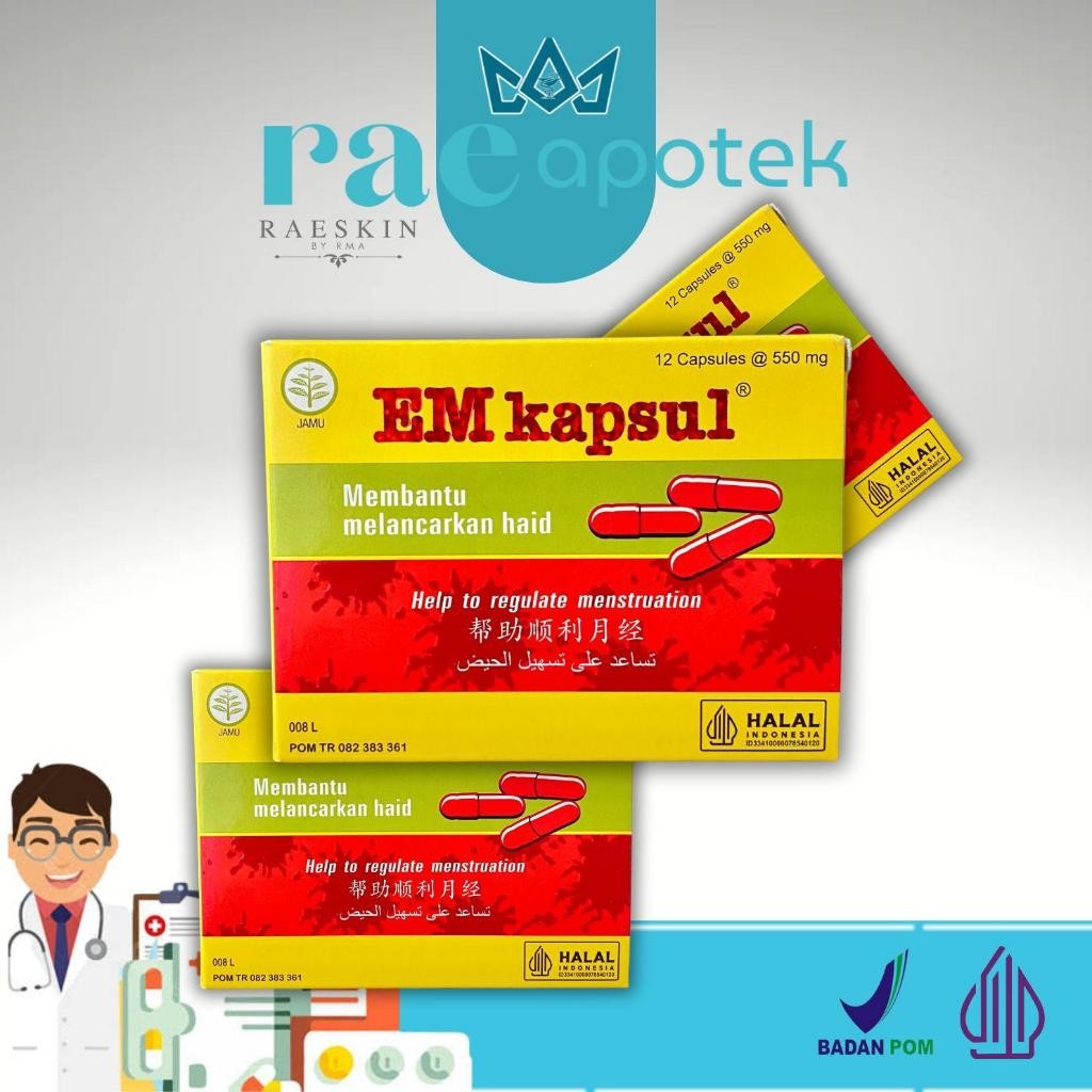 Jual EM KAPSUL 1 STRIP 12 KAPSUL | Shopee Indonesia